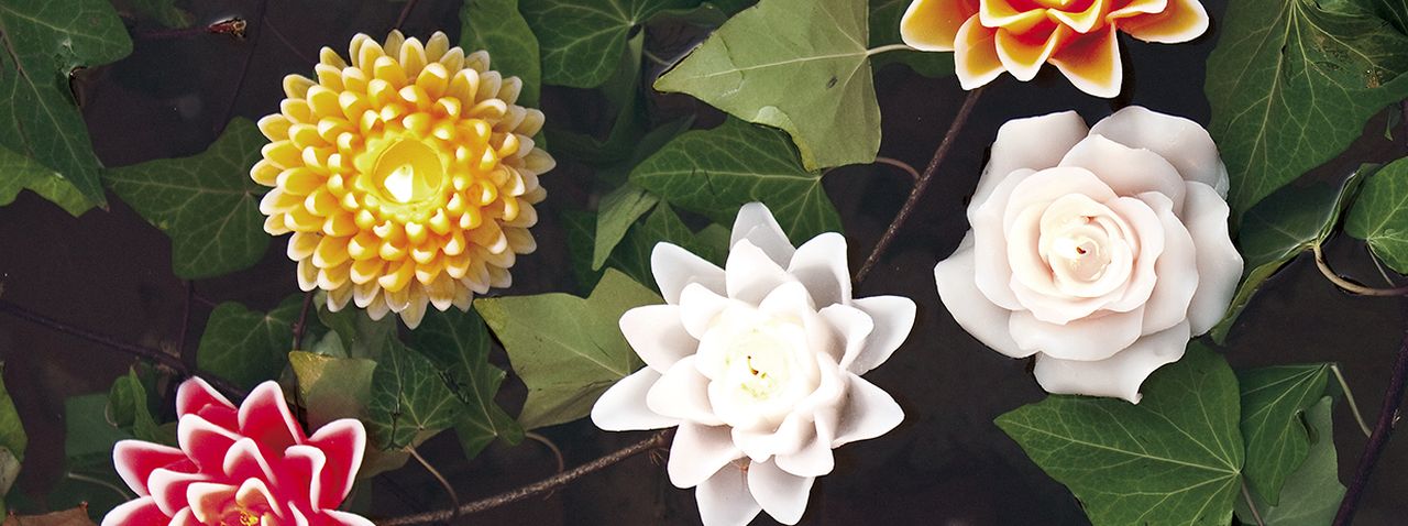 Velas florales, para decorar con clase