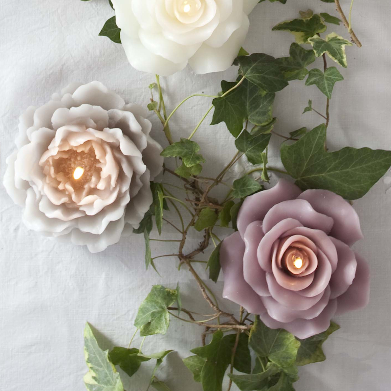 Vela Flor Rosa Rosa I Vela en forma de Rosa color Rosa I Decoragloba